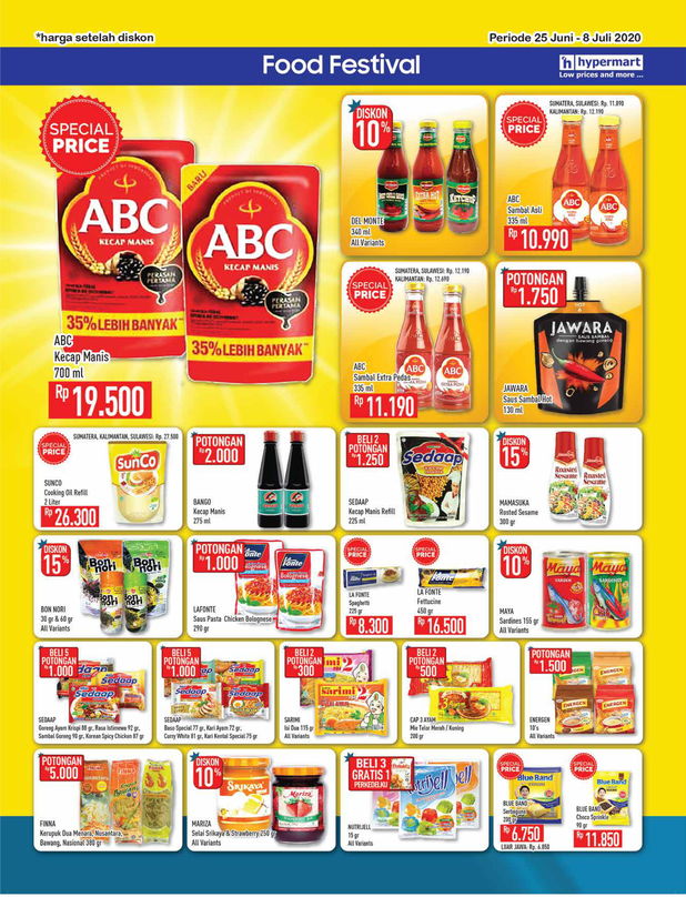 Promo Supermarket Juli 2020: Giant / Lotte / Carrefour • Sikatabis.com